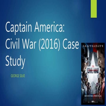 Captain america case study | PPT