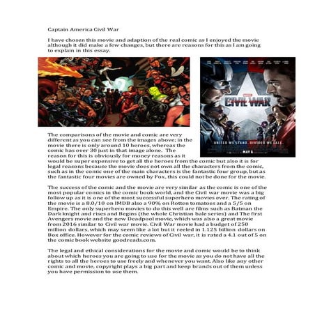 Captain America: Civil War | PPTX