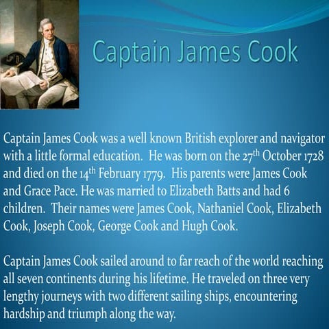 Captain james cook | PPTX