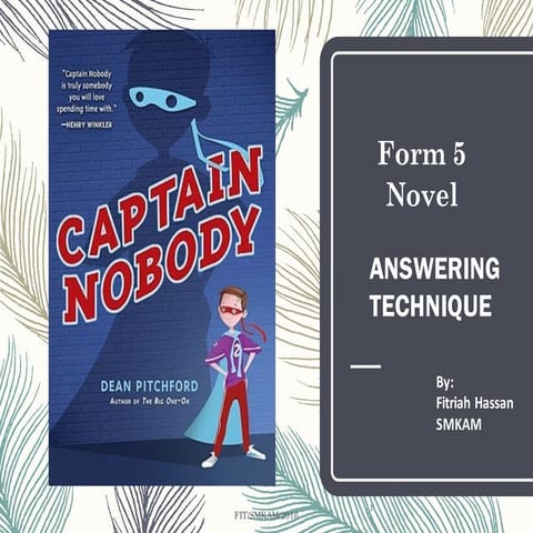 Captain Nobody : answering techniques | PPT