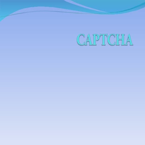 Captcha | PPT