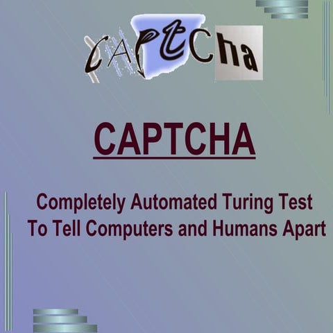 Captcha | PPT