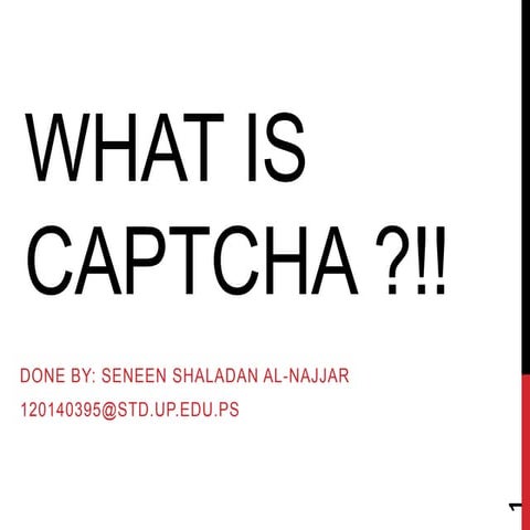 Captcha | PPTX