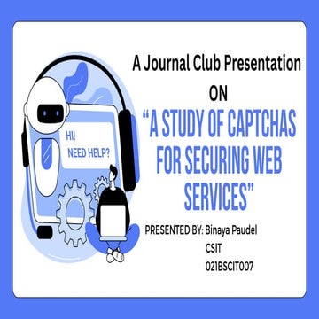 captchas for web security | PDF