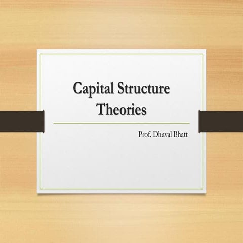 Captial Structure Theories.pdf