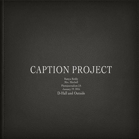 Caption project 1 | PPT