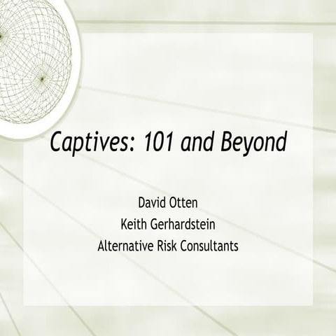 Captives 101 6 14-12 | PPT