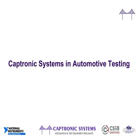 Captronics Systems Automotive Testing | PDF
