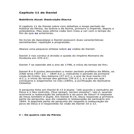 Capítulo 11 de daniel | DOCX