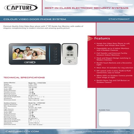 Video Door Phone Capture | PDF