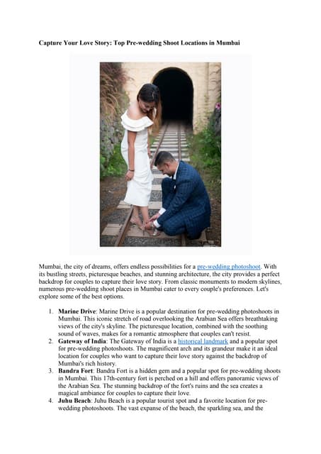 photoshoot places in mumbai | PPT