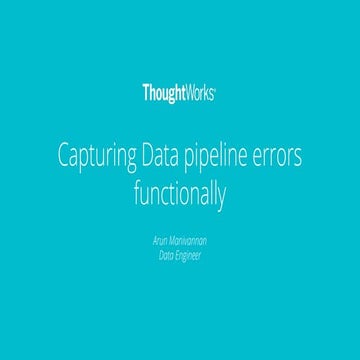 Capturing Data Pipeline Functionally Ppt