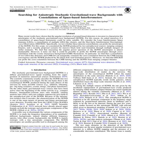 Searching For Anisotropic Stochastic Gravitational Wave Backgrounds With Constellations Of Space