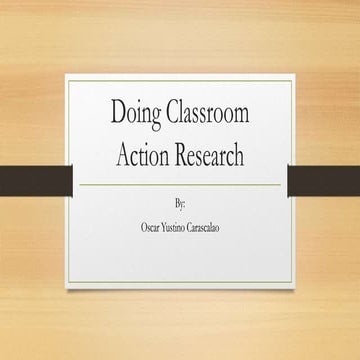 Classroom Action Research | PPT