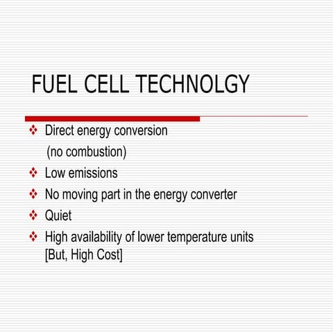 ''Hydrogen fuel cell'' Presentation by KATE, Wisdom Deebeke | PPTX
