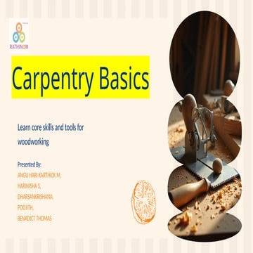Carpentry details for engineering knowledge | PPTX