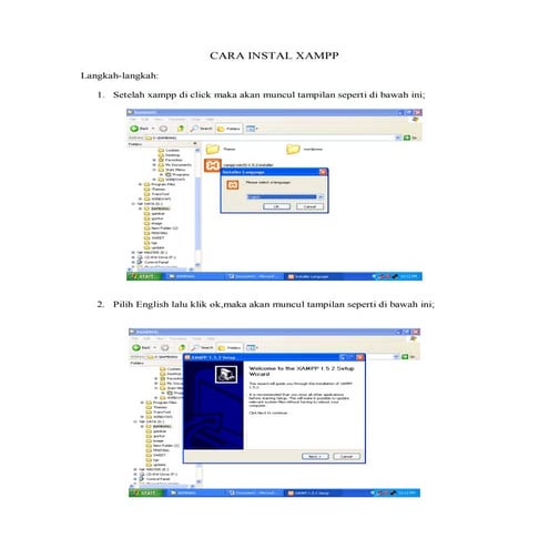 Cara instal-xampp | PDF