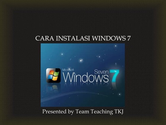 Cara menginstall windows 7 | PDF