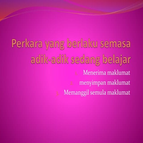 Cara belajar yang mudah | PPT