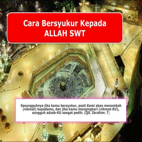 Cara bersyukur kepada allah | PPT