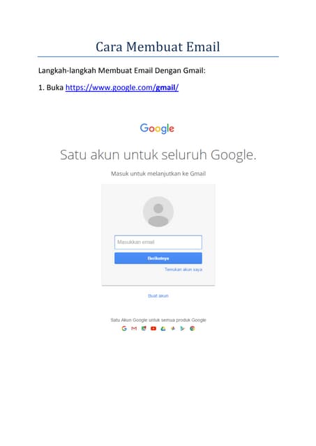 Cara membuat email di gmail | PDF