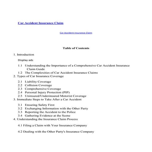 "Unlocking the Secrets to Maximizing Your Car Accident Insurance Claim ...