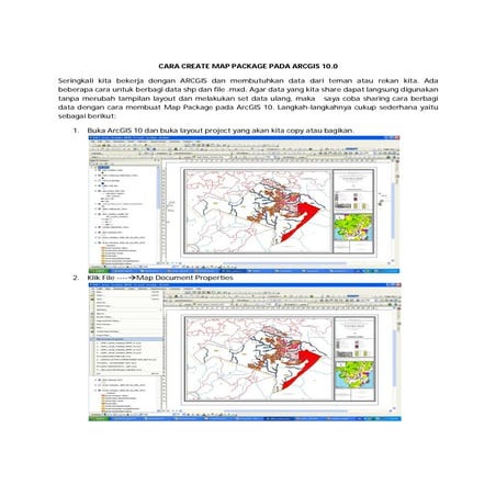 Cara create map package pada arcgis 10.0 | PDF