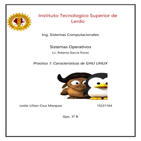 Características de GNU-LINUX | DOCX