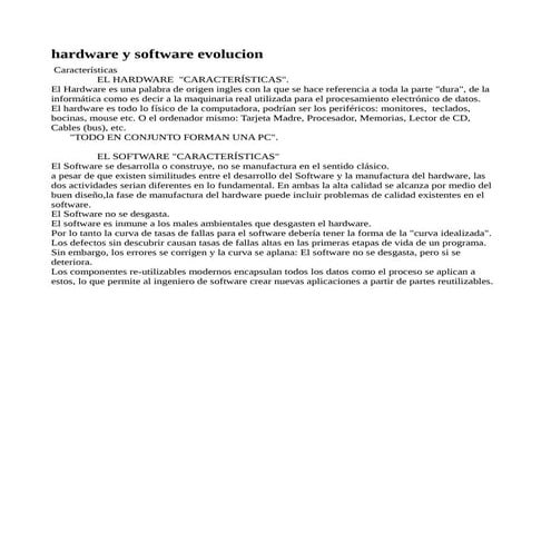 Caracteristicas de hw y sw | ODT