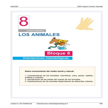 Caracteristicas de los animales | PDF