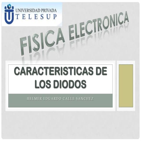 Caracteristicas de los diodos | PPTX