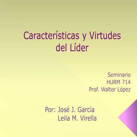 Caracteristicas de un líder | PPTX