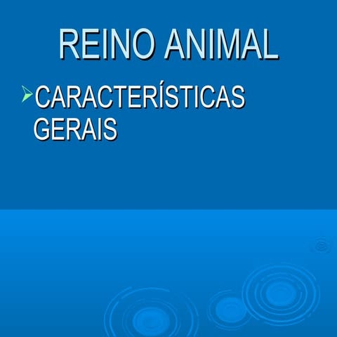 Reino animal | PPT