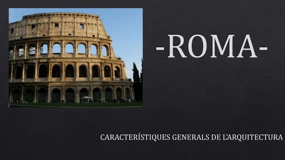 Arquitectura romana | PPT