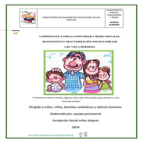 CARACTERIZACION VISTA HERMOSA SOCIO FAMILIAR | PDF