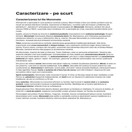 Ilie Moromete: Portretul unui țăran învăluit în conflictele dintre ...