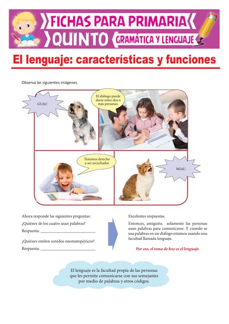 Hoja De Trabajo De Vocabulario De Quinto Grado