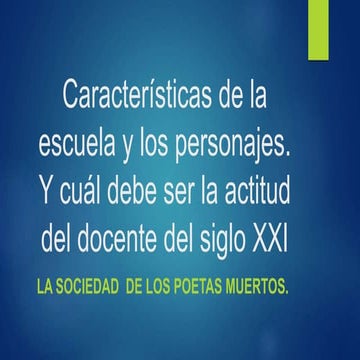 Características de los personajes | PPTX