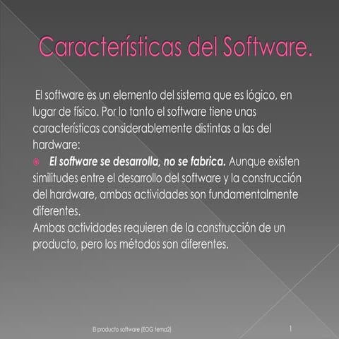 Características del software | PPTX