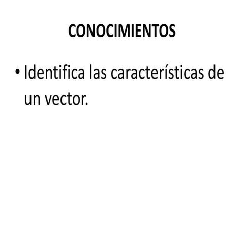 Características de un vector. | PDF