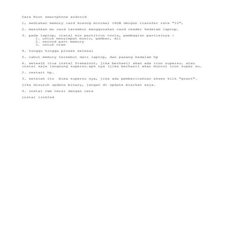 Cara flash, root, dan partisi android | PDF