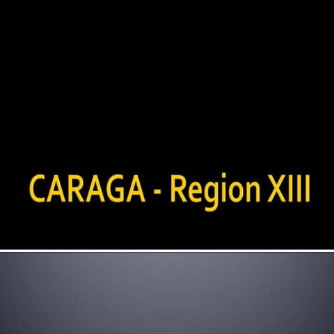Caraga region xiii | PPTX