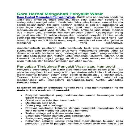 Hemorrhoid (wasir) | PPTX