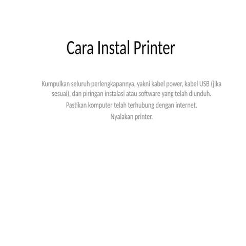 Cara Instal segala jenis Printer secara simpel.pptx