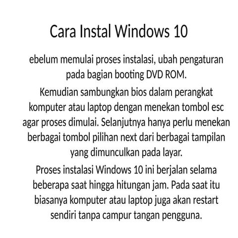 Cara Instal Windows 10 di Laptop dan PC.pptx