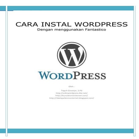 Cara Instal Wordpress Dengan Mudah | PDF