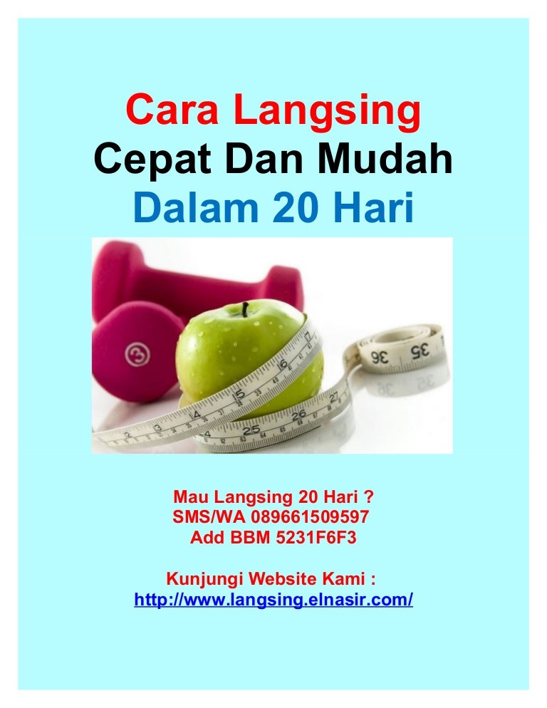 Cara langsing cepat dan mudah dalam 20 hari