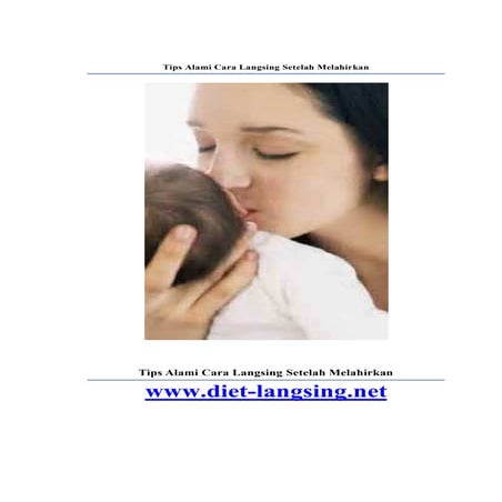 Cara langsing setelah melahirkan | PDF
