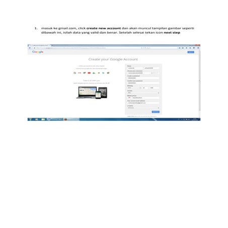 Cara membuat akun email | PDF
