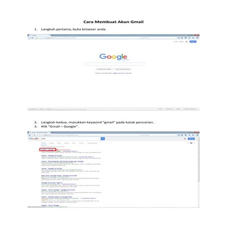 Cara Membuat Gmail | PPTX